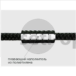 Плавающий шнур для оснащения сетей, 5 гр./метр, d-5 мм, 50 метров.